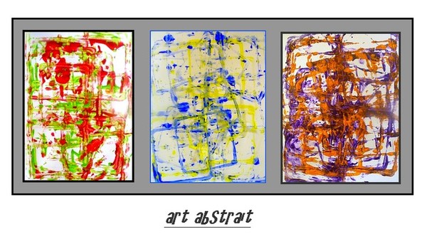 Art abstrait - l'art abstrait activité manuelle